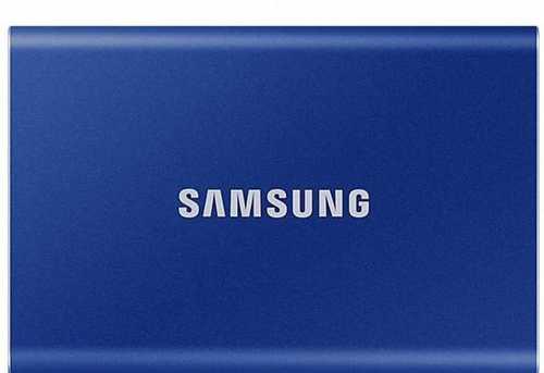 Внешний SSD Samsung T7, USB 3.2, 500 гб, синий