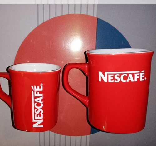 Кружки Nescafe красные набор