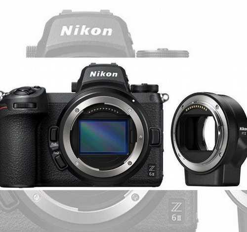 Фотоаппарат Nikon Z6 II Body   FTZ II Mount Adapte