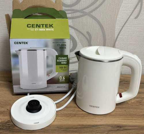 Электрочайник Centek CT-0006 белый