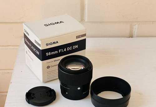 Объектив Sigma 56mm 1.4 Sony E
