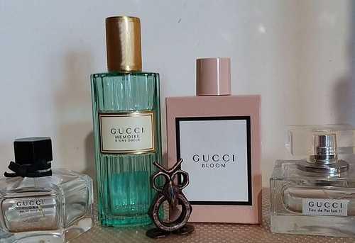 Пустые флаконы от парфюма Gucci