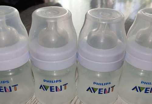 Бутылочки Philips Avent от 0 мес, 125 мл, 4 шт