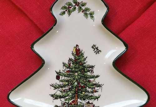 Spode Christmas tree новое сервировочное блюдо