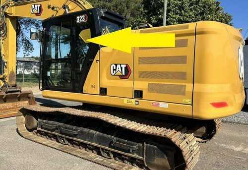 Стекло кузовное заднее левое Caterpillar 323 -2018