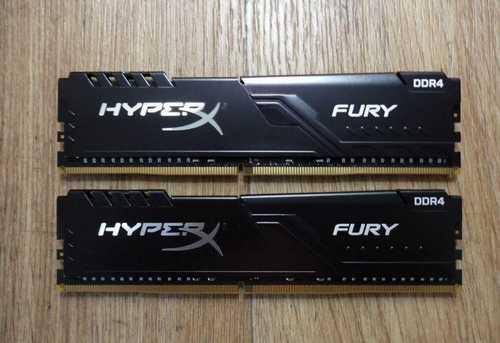 Озу Kingston HyperX fury DDR4 16Gb