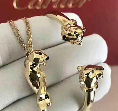 Cartier браслет и подвеска Panthere