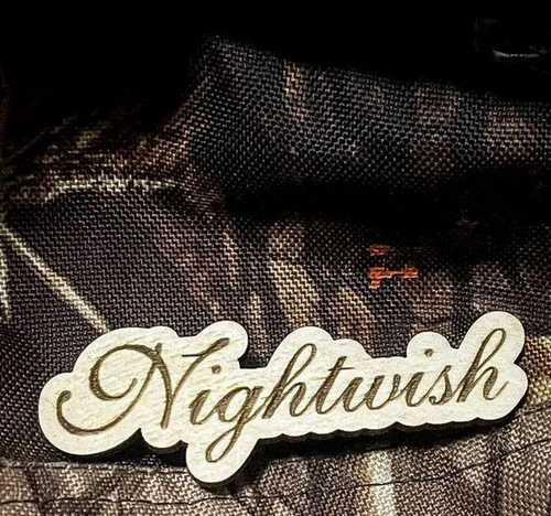Nightwish деревянный значок (Новый)