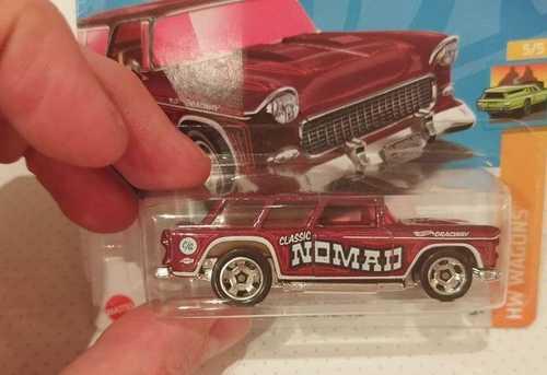 Hot wheels classic '55 nomad новый кейс