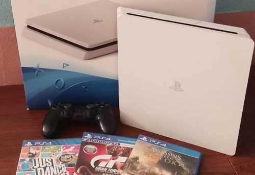 Sony playstation 4 PS4 slim белый ледник