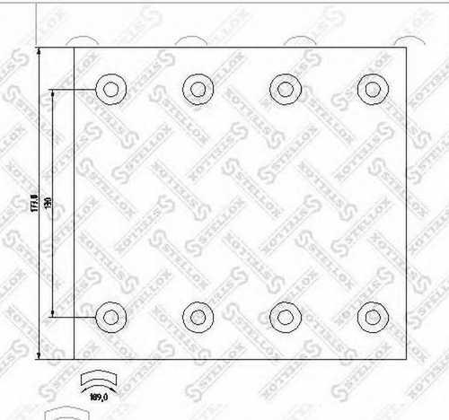 Тормозные накладки stellox, 8500987SX