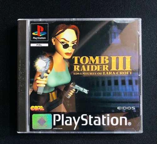 Игра PS1 лицензия Tomb Raider III