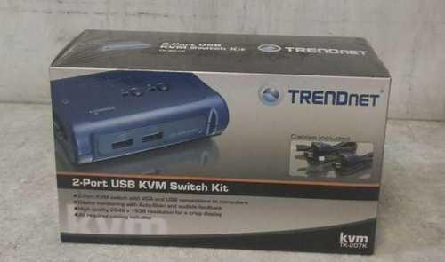 Коммутатор trendnet TK-207K двухпортовый KVM-пере