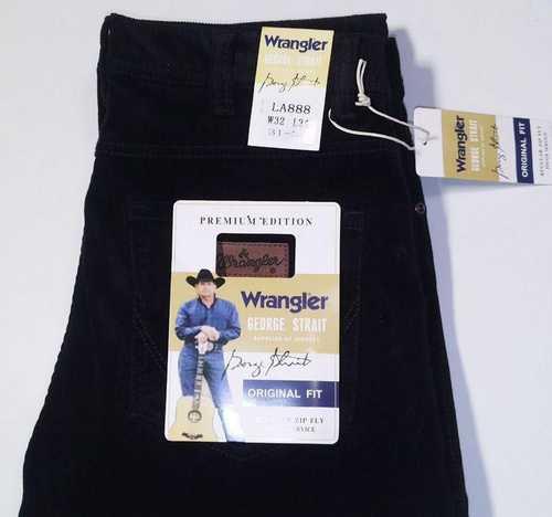 Джинсы wrangler вельвет с флисом(зима) W:31-42 L:3