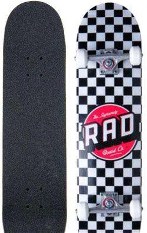 Скейтборд RAD Checkers 7,25" Black Sta90