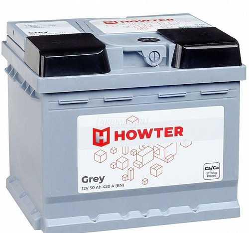 Аккумулятор Howter Grey 50RS 420 А обр. пол. 50 Ач