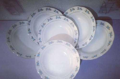Набор тарелок "Старый Китай".Винтаж,времен СССР