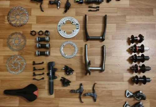 Avid, Sram, Trvativ, Novatec, Shimano