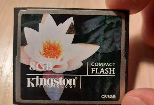 Карта памяти compact flash (cf) на 8gb