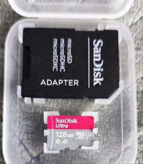 Карта памяти microSD SanDisk Ultra A1 128gb