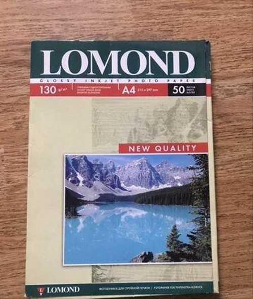 Фотобумага для печати A4 lomond 130 25 листов