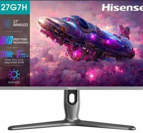 Hisense 27" 27G7H серебристый IPS Mini-LED LED 1ms