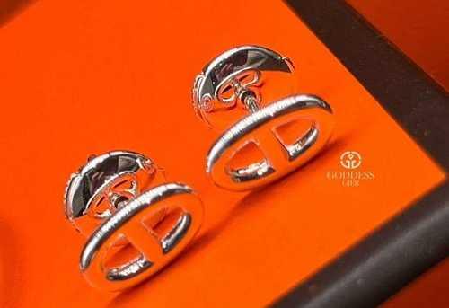 Серебряные Серьги Hermes