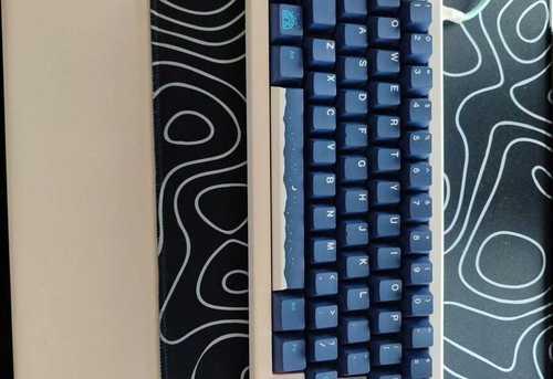 Клавиатура на gmk67+akko v3 cream blue