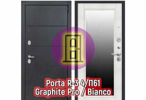 Дверь входная Porta R-3 4П61 Graphite / Bianco