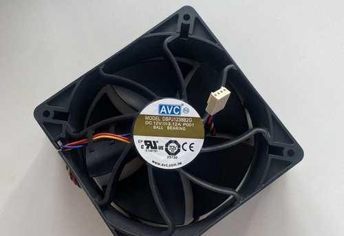 Кулер AVC 3.2A 120mm для асиков Antminer S9,S19,T