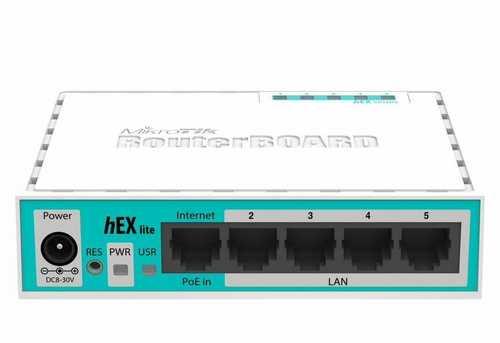 Маршрутизатор Mikrotik hEX lite RB750r2