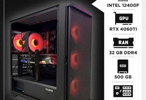 Игровой пк RTX 4060Ti 8GB / i5-12400F / DDR4 32GB