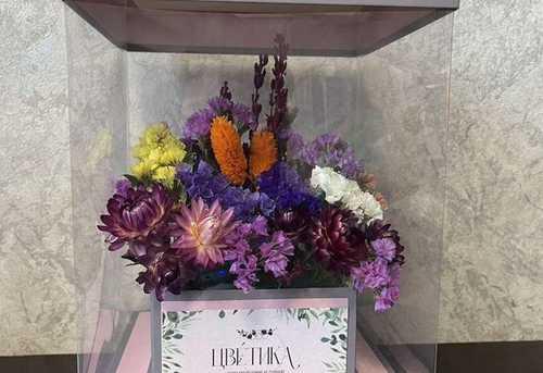 Подарочная коробка с сухоцветами
