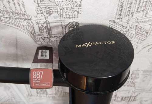 Maybelline помада, пудра Max factor