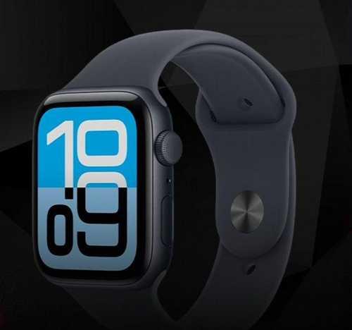 Часы Apple Watch SE 3 44 mm черный/черный S/M