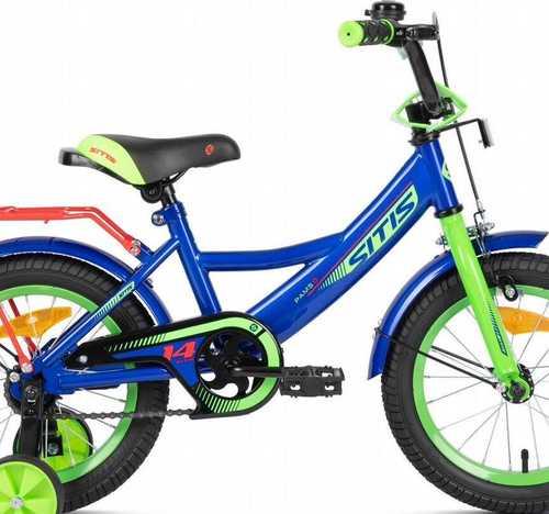 Велосипед sitis pams 14" (2023) Blue-Green Mos878