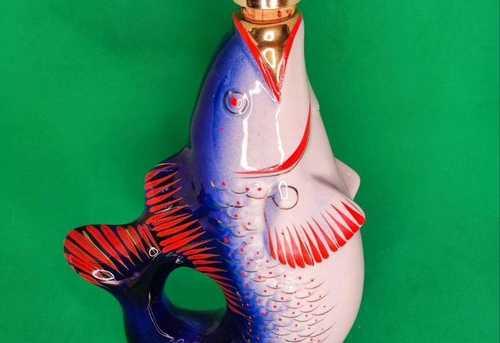 Фарфоровый графин рыба от ликерного набора, СССР