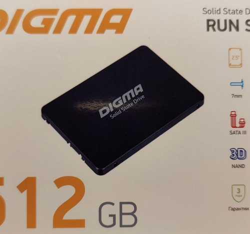 SSD жёсткий диск 512 GB Digma RUN S9