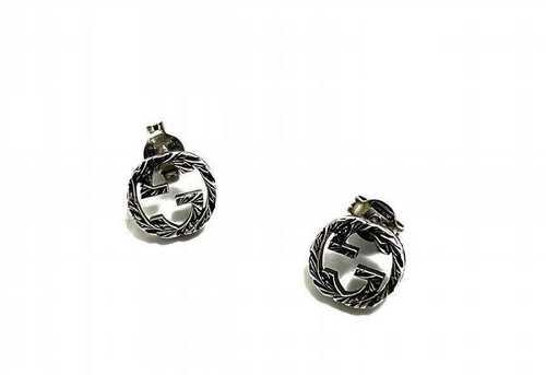 Серьги Gucci Silver Interlocking G Earrings