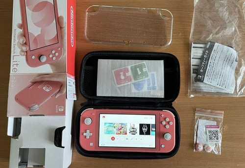 Nintendo Switch Lite прошитый, 256гб, комплект