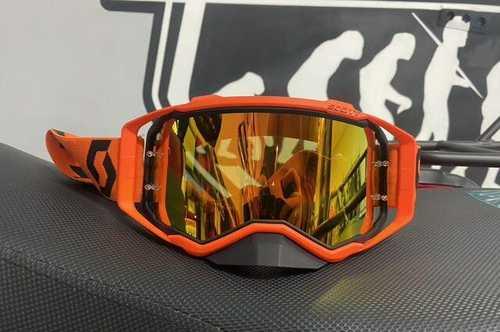 Кроссовые очки Scott Prospect Черно-Оранжевые