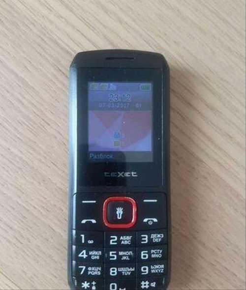 Мобильный телефон teXet тм-127 б/у