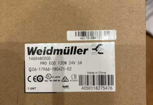 Блок питания 24v 120w Weidmuller pro eco