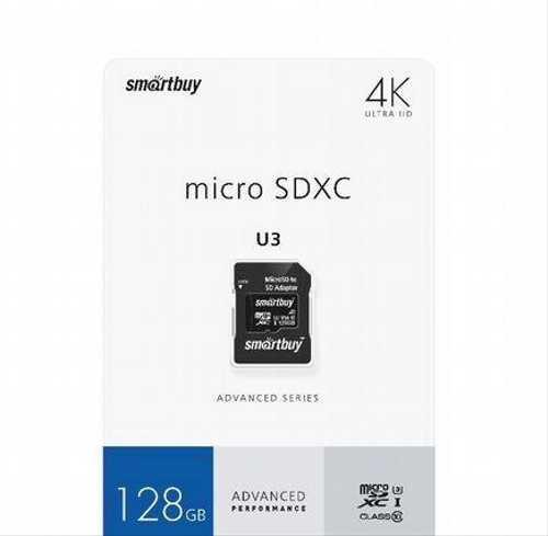 Карта памяти microSD 128гб 4K 55/90 Мб/с новая