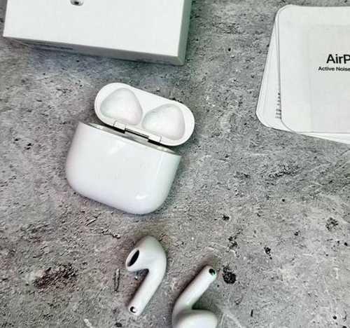 Apple airpods 4 с шумоподавлением и гироскопом