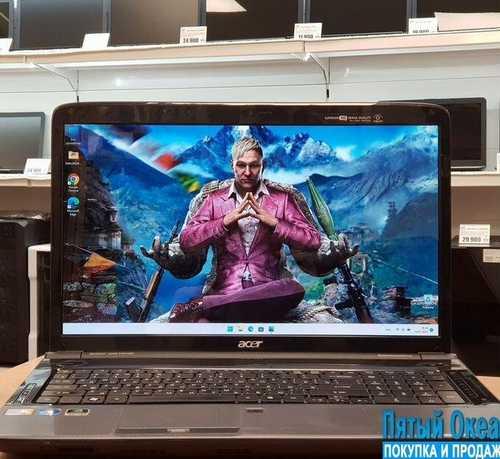 Ноутбук Acer 17, Core2Duo T6600, SSD, GeForce 1Gb