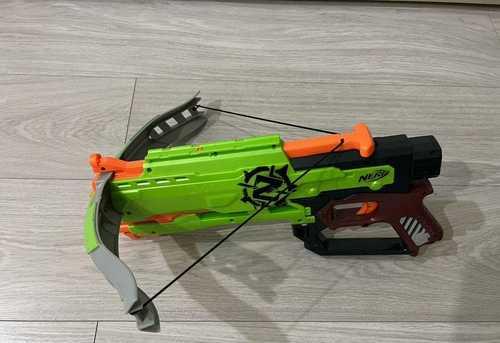 Бластер nerf, пистолеты, арбалет