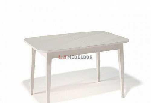 Стол обеденный Kenner 1200 М крем/стекло крем глян