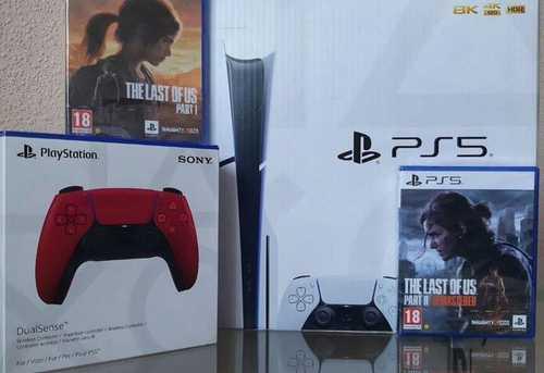 Sony PlayStation 5 slim+Игры+Геймпад