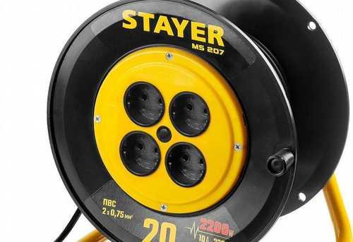 Удлинитель на катушке stayer пвс 2х0.75 20м 2200В